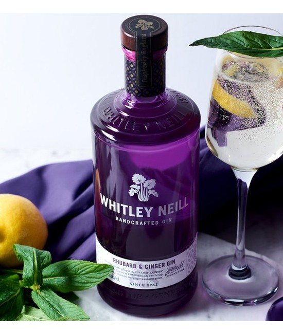 Whitley Neill Rhubarb & Ginger Gin 1L | BauturiAlcoolice.ro